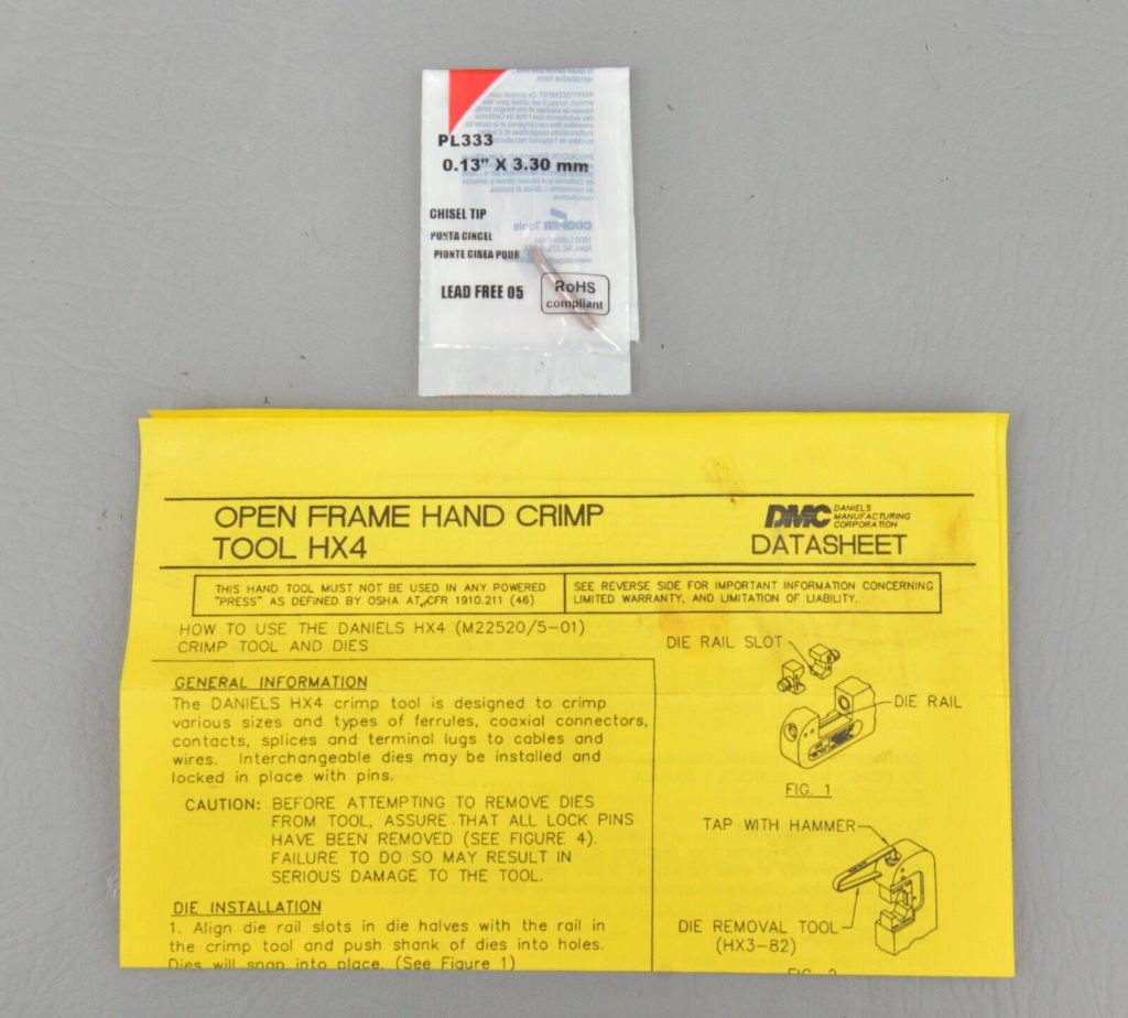 DMC M22520/5-01 HX4 Open Frame Crimp Tool – Rhino Trade LLC