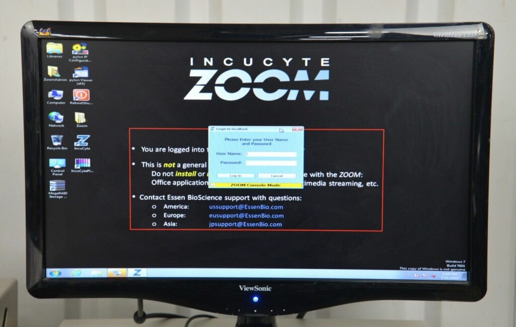 Essen BioScience Incucyte Zoom Live-Cell Imaging Analysis System ...