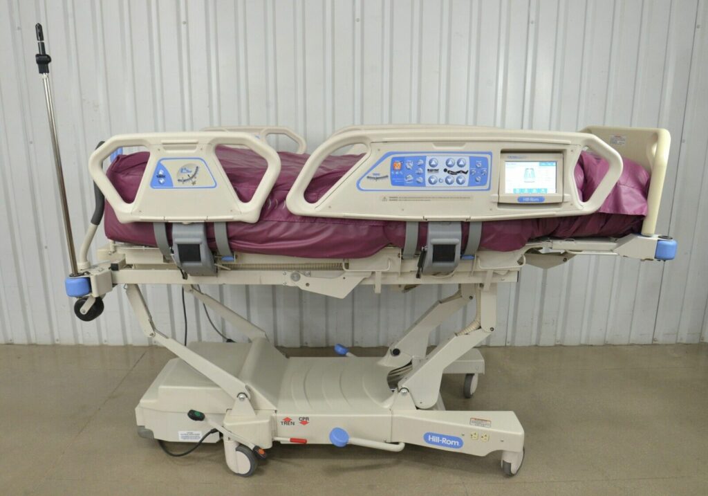 Hill-Rom Total Care P1900 Hospital Bed W/Air Mattress, Chair Position ...