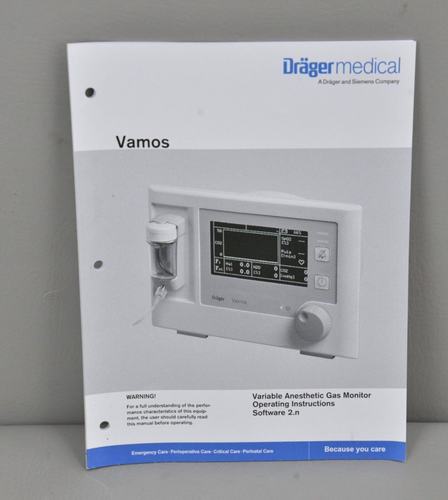 New Drager Vamos Monitor REF 6870750-27 Patient Monitor – Rhino Trade LLC