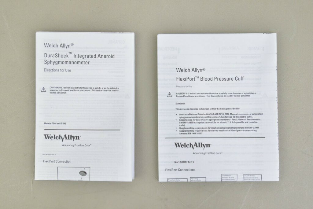New Welch Allyn DS44-11C Durashock Sphygmomanometer Adult Blood ...
