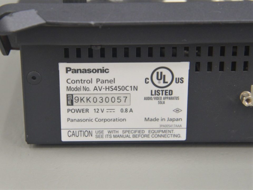 Panasonic AV-HS450C1N Multi-Format Live Switcher Control Panel AV-HS450 ...