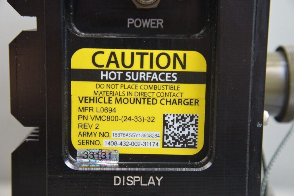 Analytic Systems VMC800 24-33 VDC Vehicle Mounted Battery Charger 28V ...