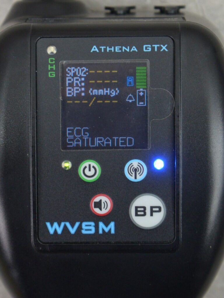 Athena GTX Wireless Vital Signs Monitor WVSM W/ SpO2, NiBP, & ECG 3 ...