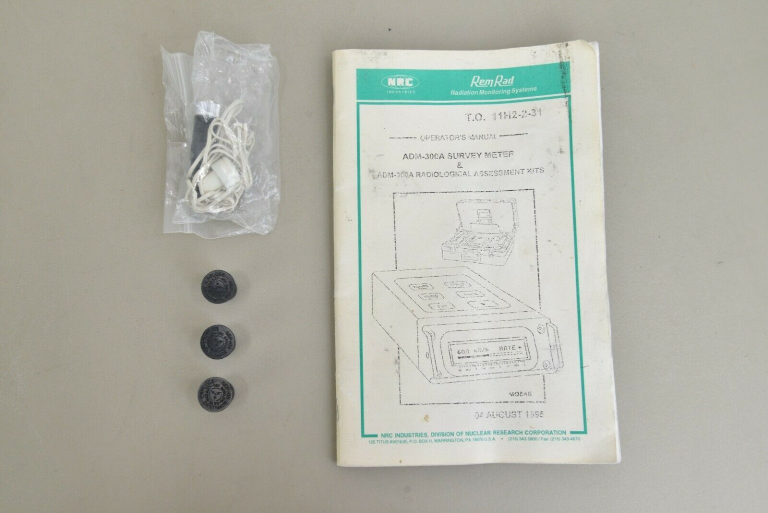 Canberra NRC ADM300 Multi-Function Survey Meter Geiger Counter Radiac ...
