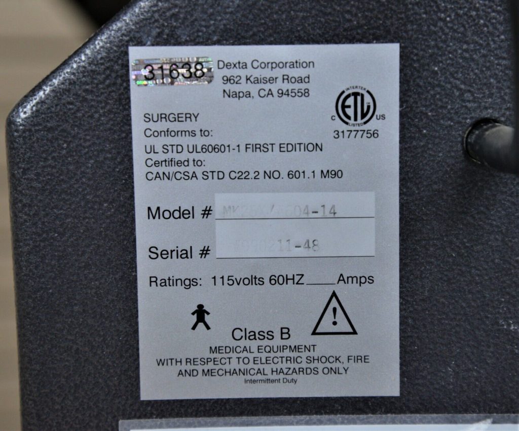 Dexta MK25X/ 604-14 Oral Surgery Procedure Chair – Rhino Trade LLC