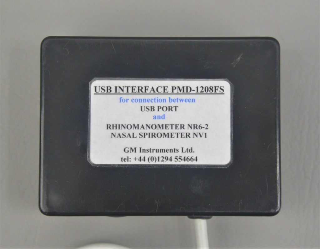 GM Instruments NR6 Rhinomanometer Anterior/Posterior Rhinomanometry ...