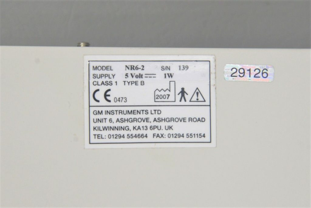 GM Instruments NR6 Rhinomanometer Anterior/Posterior Rhinomanometry ...