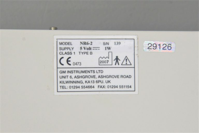 GM Instruments NR6 Rhinomanometer Anterior/Posterior Rhinomanometry ...