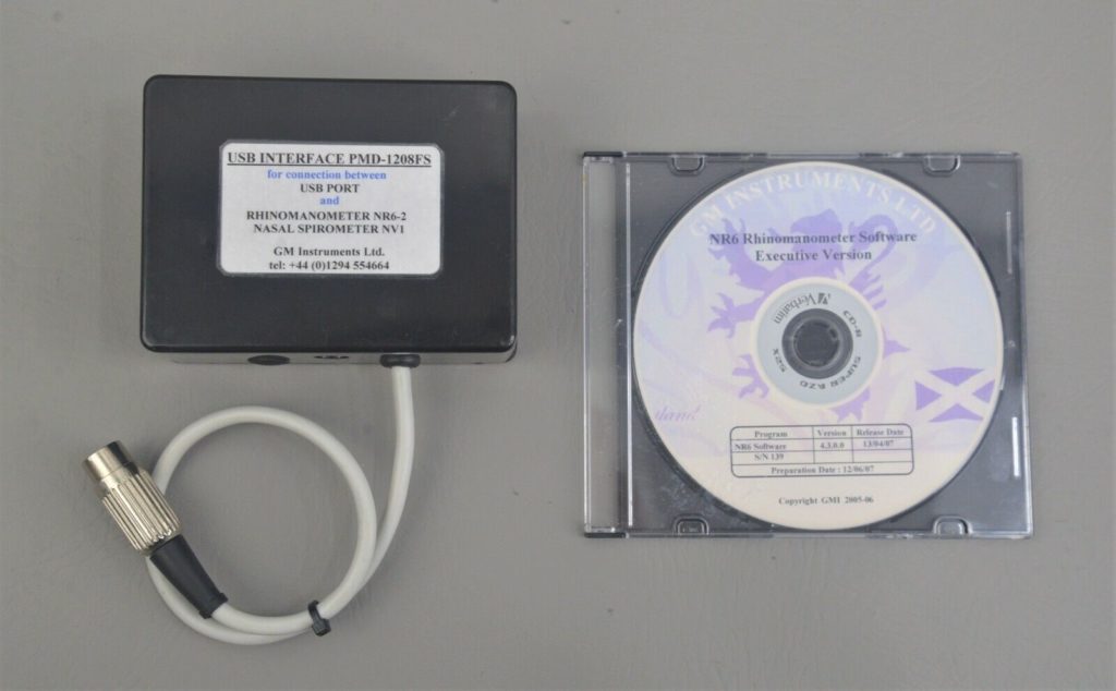 GM Instruments NR6 Rhinomanometer Anterior/Posterior Rhinomanometry ...