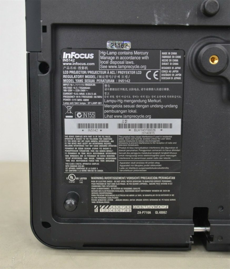 InFocus IN5142 Large Venue LCD Projector (21162) – Rhino Trade LLC