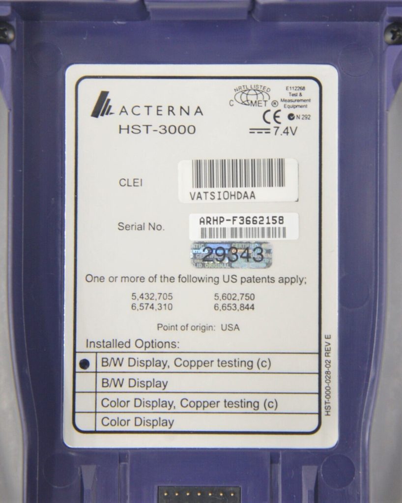 JDSU Acterna HST-3000 Analyzer TI/CU Module & Copperhead 2109-FED Far ...