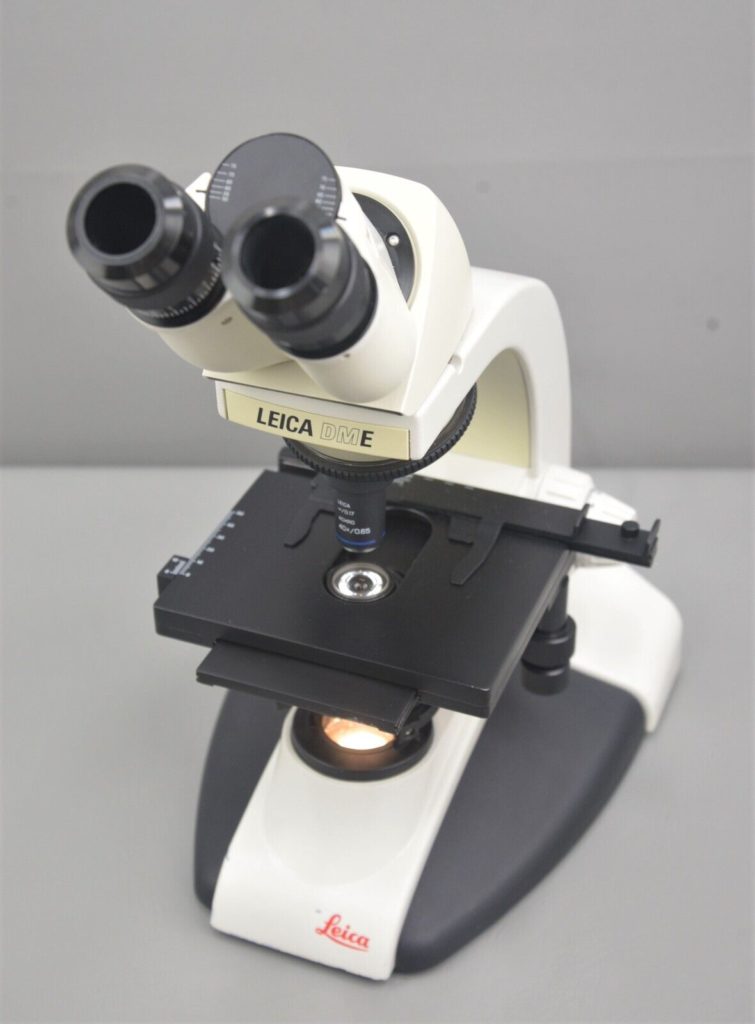 Leica DME Upright Compound Binocular Microscope w/ 4x 10x 40x ...