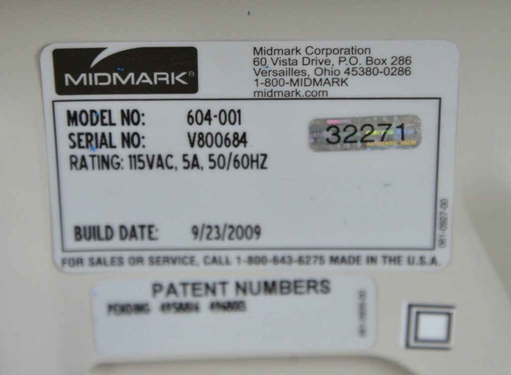 Midmark 604-001 Barrier Free Manual Examination Table – Rhino Trade LLC