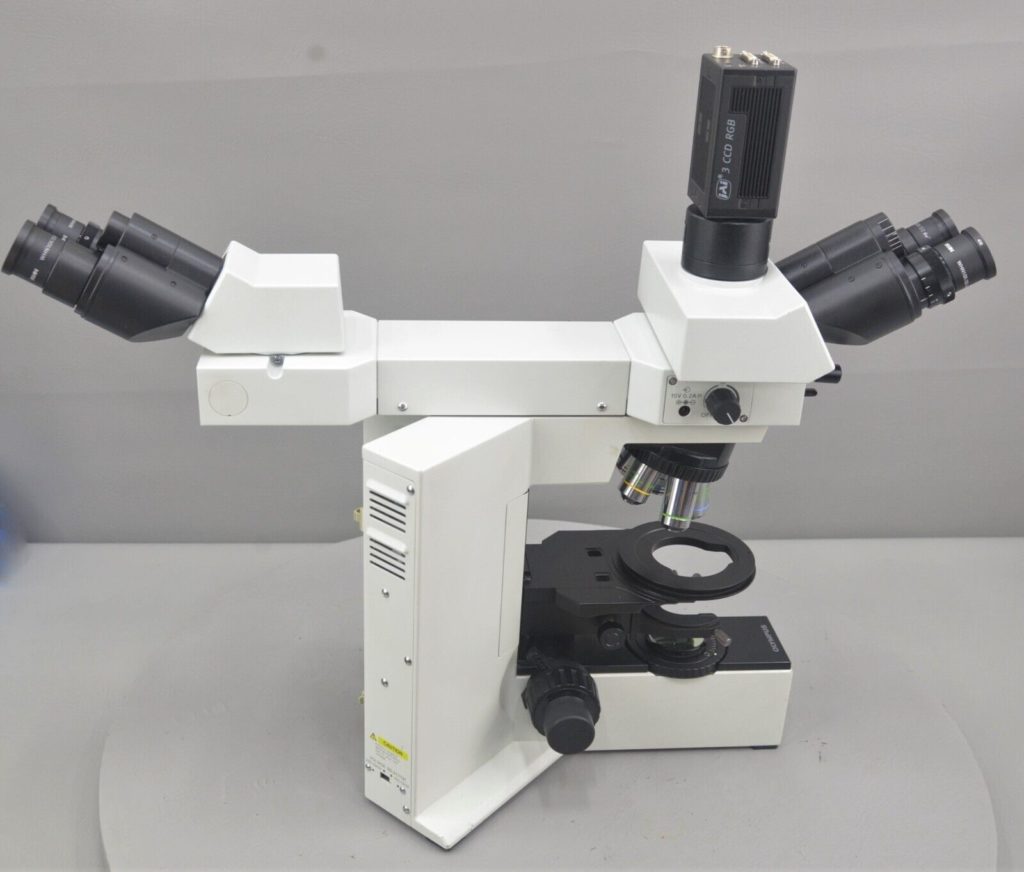 Olympus BX40 Dual Viewing Face-To-Face Teaching Microscope BX40F4 w ...