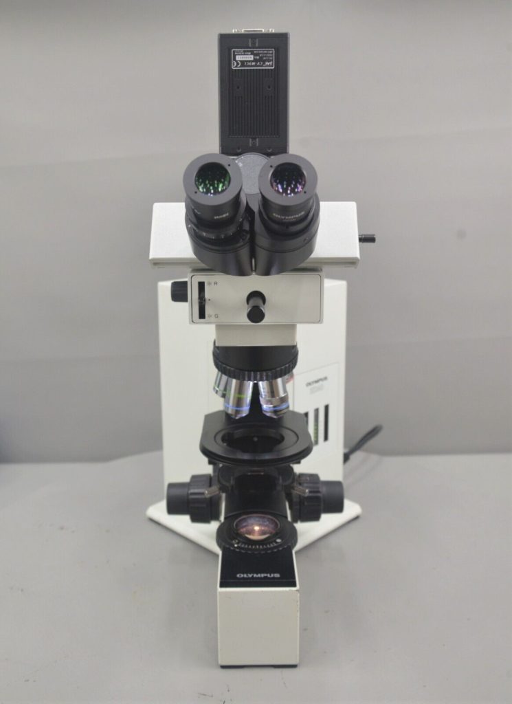 Olympus BX40 Dual Viewing Face-To-Face Teaching Microscope BX40F4 w ...