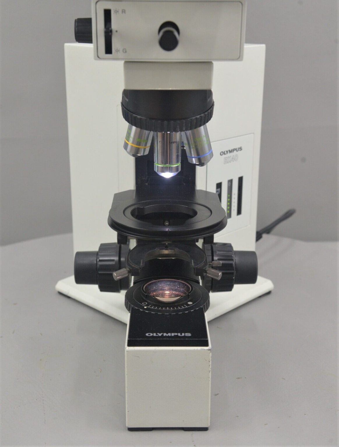Olympus BX40 Dual Viewing Face-To-Face Teaching Microscope BX40F4 w ...