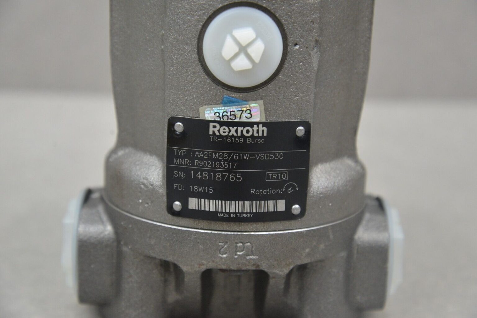 Rexroth TR-16159 Bursa AA2FM28/61W-VSD530 40° Axial Piston Hydraulic ...