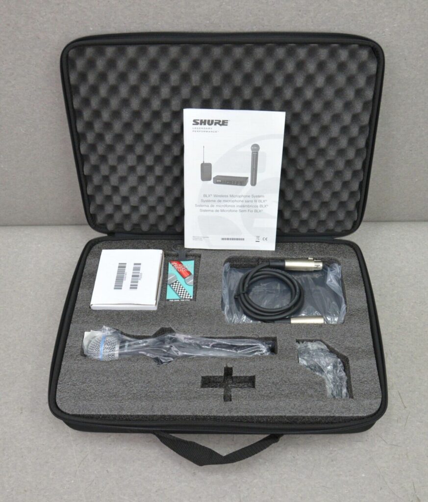 Shure BLX24/PG58 Wireless Microphone System Bata 58A – Rhino Trade LLC