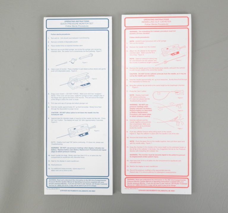 Stryker Intra-Compartmental Pressure Monitor System Ref. 295-1 – Rhino ...