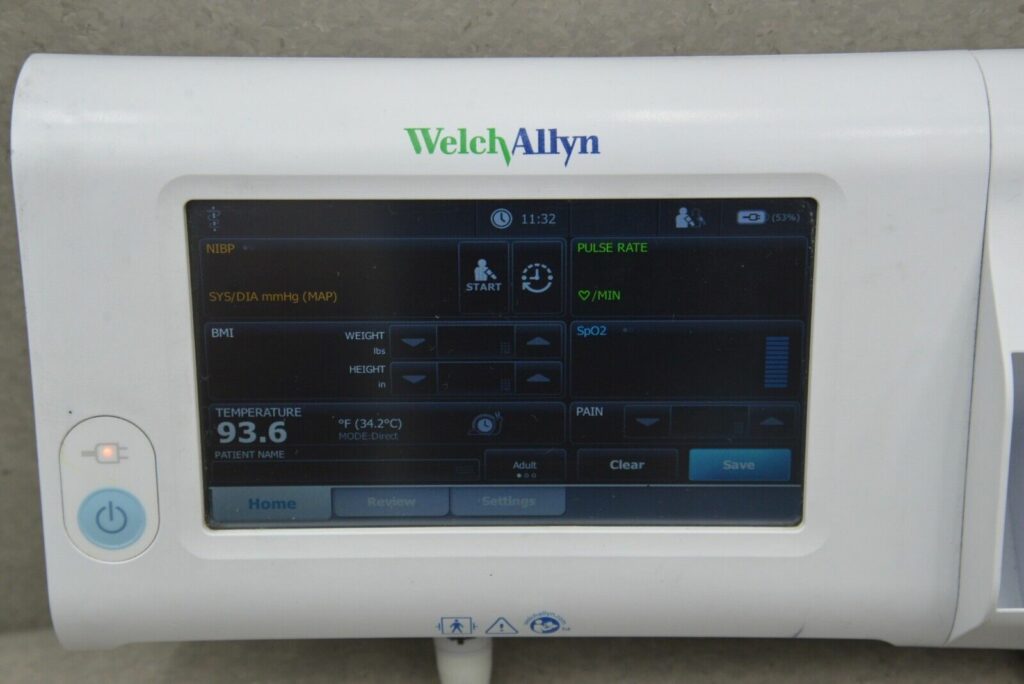 Welch Allyn 71WT Connex Spot Vital Signs Monitor Core REF 901058 ...