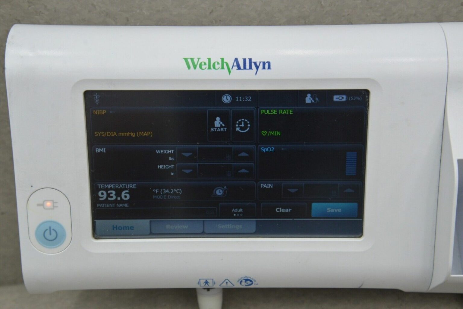 Welch Allyn 71WT Connex Spot Vital Signs Monitor Core REF 901058 ...