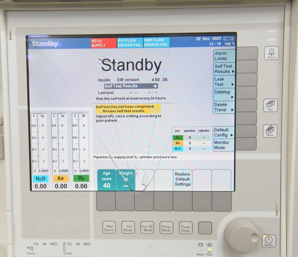 Drager Apollo Anesthesia Machine 8606500 – Rhino Trade LLC