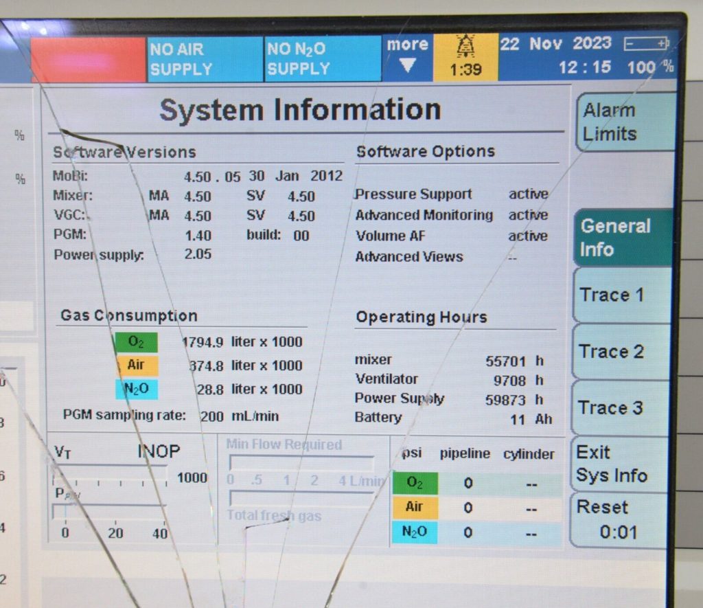 Drager Apollo Anesthesia Machine 8606500 – Rhino Trade LLC