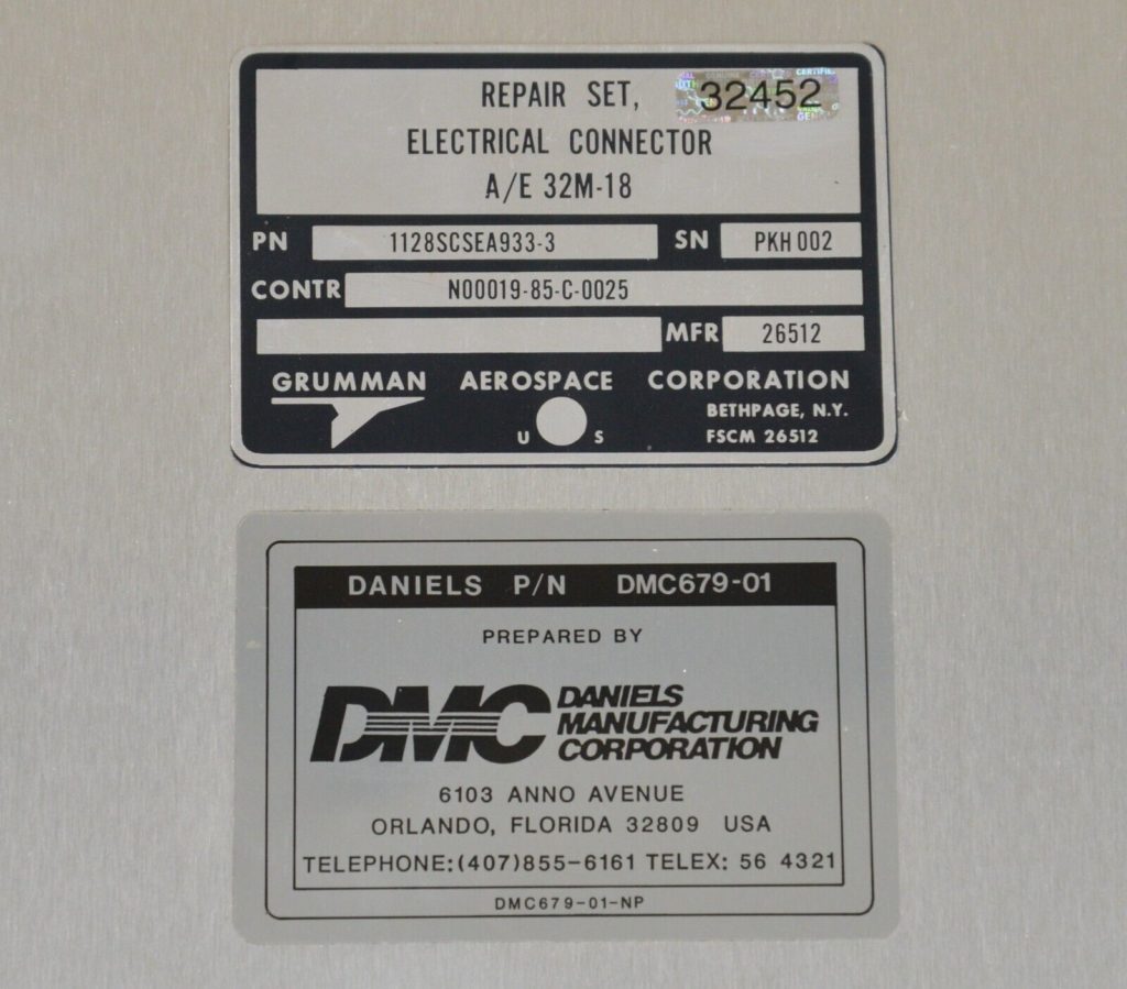 Grumman EA-6B Aerospace A/E 32M-18 DMC679-01 Electrical Connector DMC ...