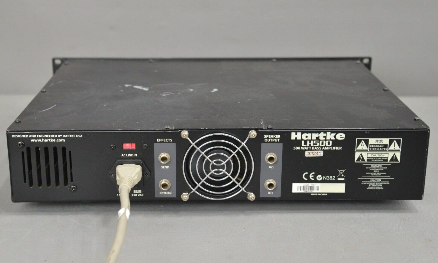 Hartke LH500 500 Watt Bass Amplifier Class A Valve Preamp – Rhino Trade LLC