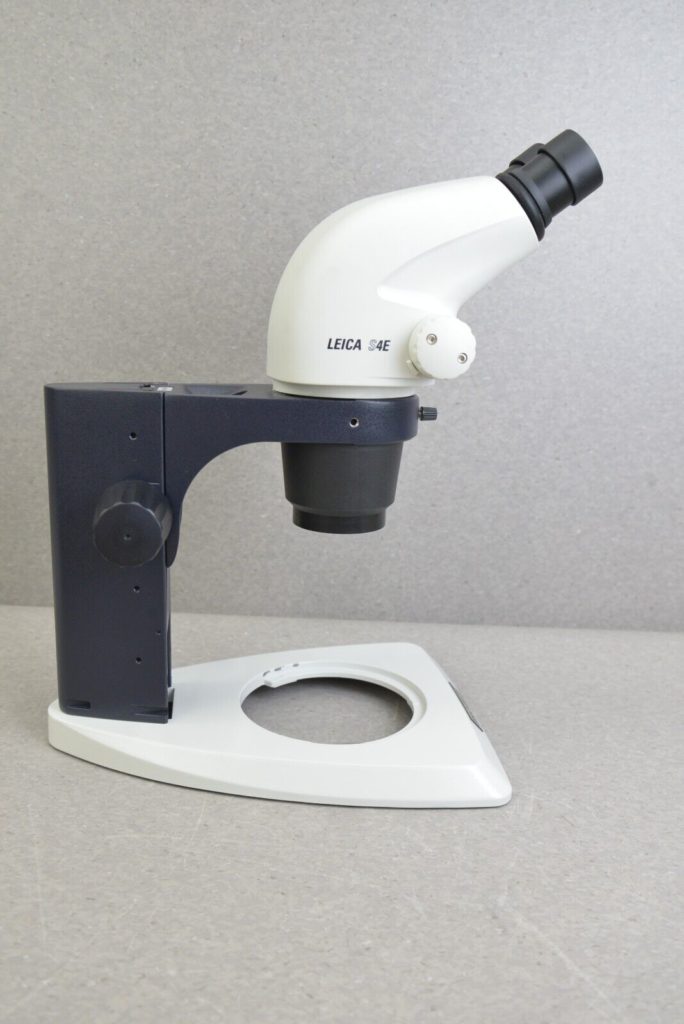 Leica S4E Stereo Zoom Microscope W/ L2 Dual Gooseneck Light Source ...