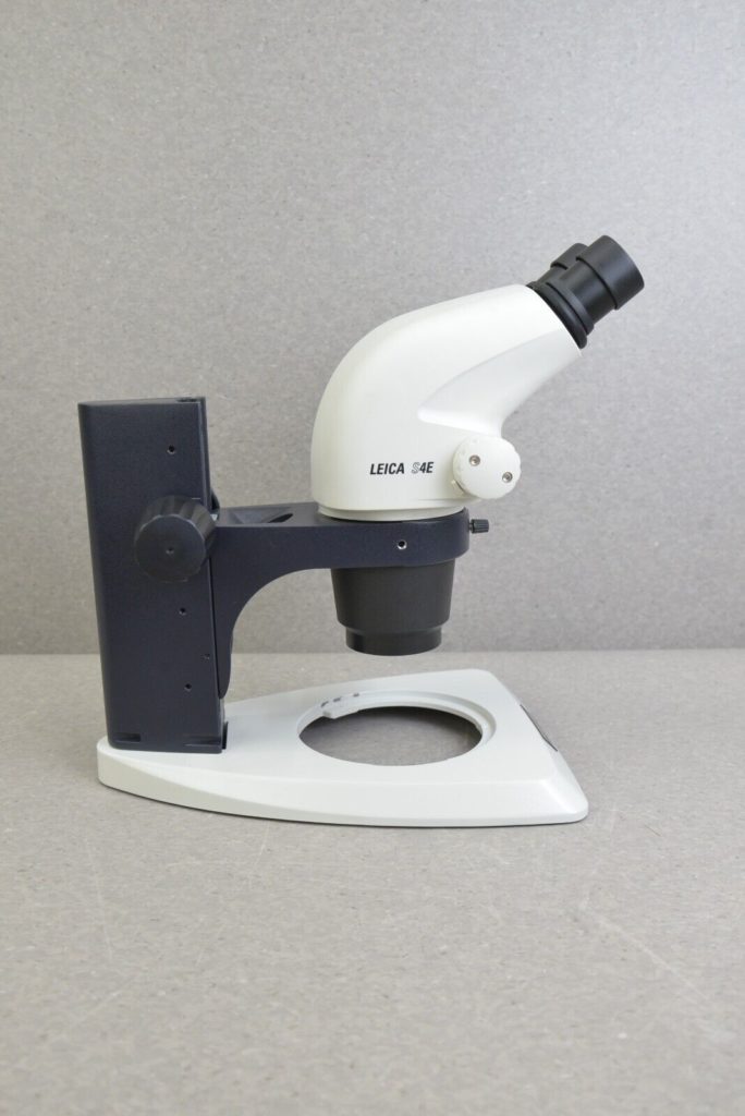 Leica S4E Stereo Zoom Microscope W/ L2 Dual Gooseneck Light Source ...