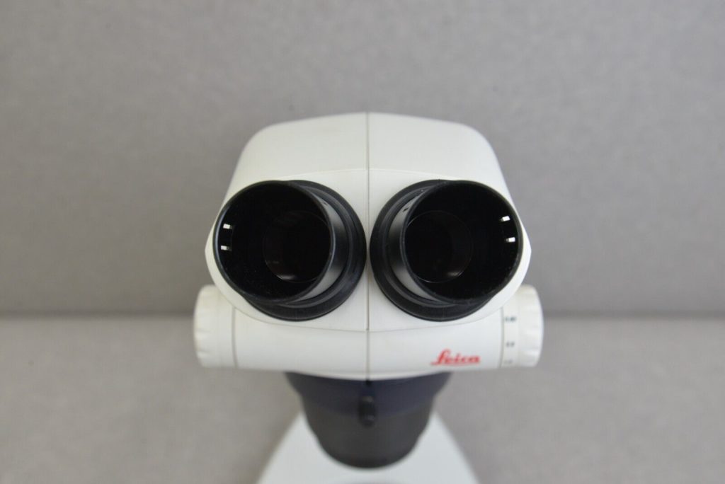 Leica S4E Stereo Zoom Microscope W/ L2 Dual Gooseneck Light Source ...