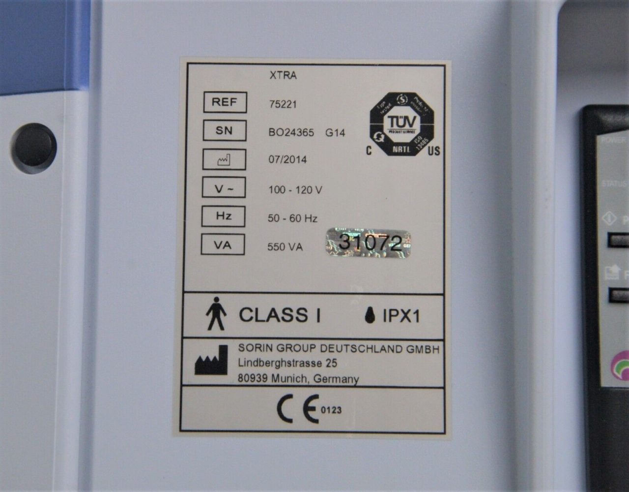 LivaNova Sorin Xtra ATS Autotransfusion System 75221 w/ XVac Modular ...