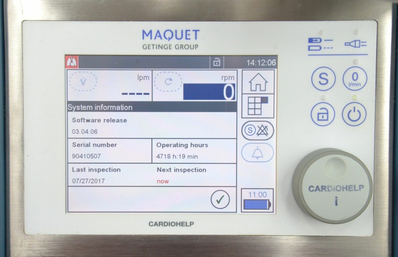 Maquet Getinge CardioHelp Cardiopulmonary Support System 70104.8012 W ...