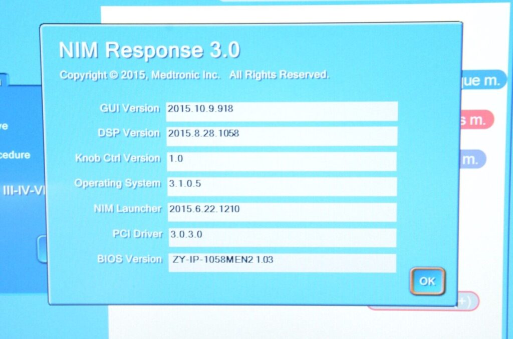 Medtronic NIM-Response 3.0 Nerve Monitoring System 8253001 W/ Cart ...