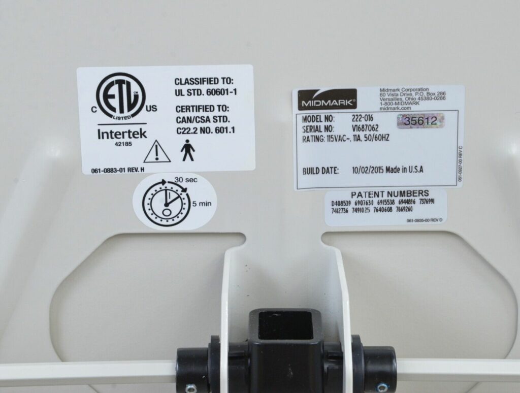 MidMark Ritter 222-016 Barrier-Free Power Examination Table w ...