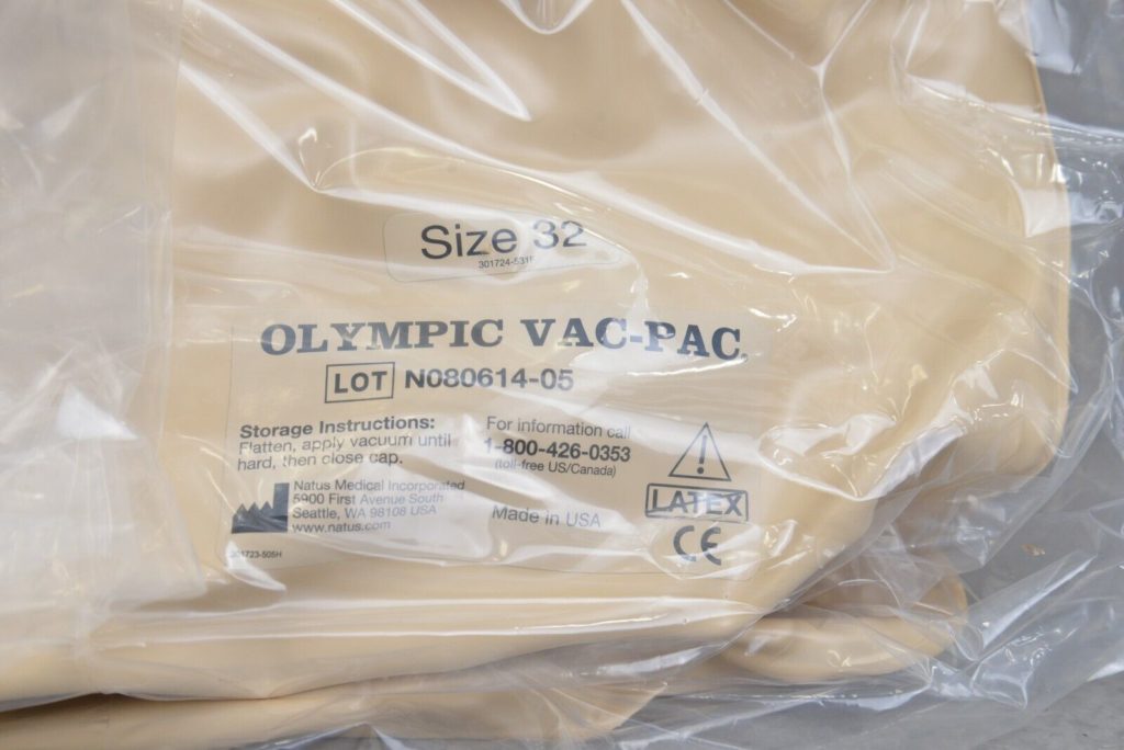 Natus Olympic Vac-Pac Beige XL U-Shape Head Size 32 51632 Positioning ...