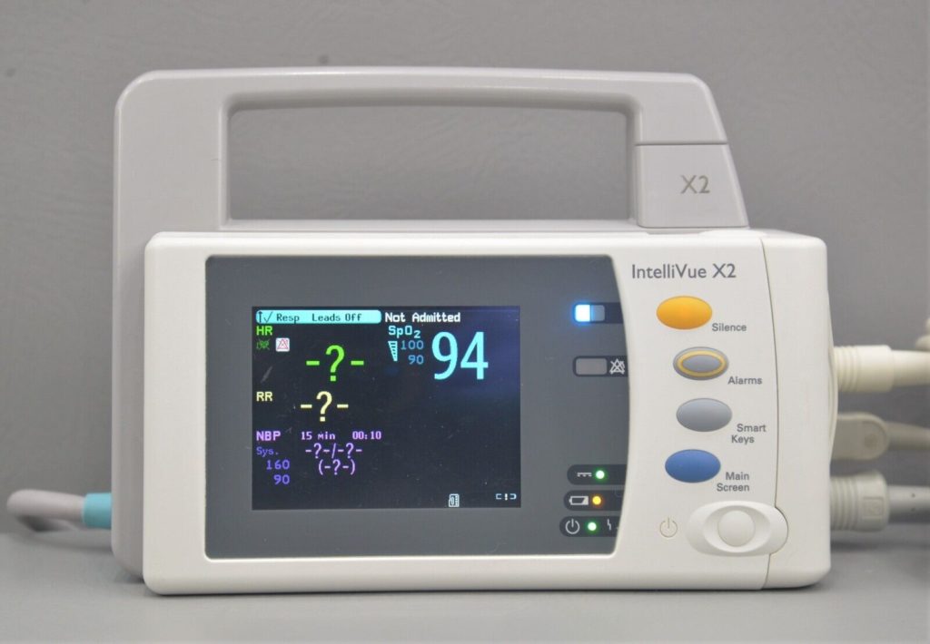 Philips IntelliVue X2 M3002A Patient Monitor 865039 E.C.G. Resp Sp O2 ...