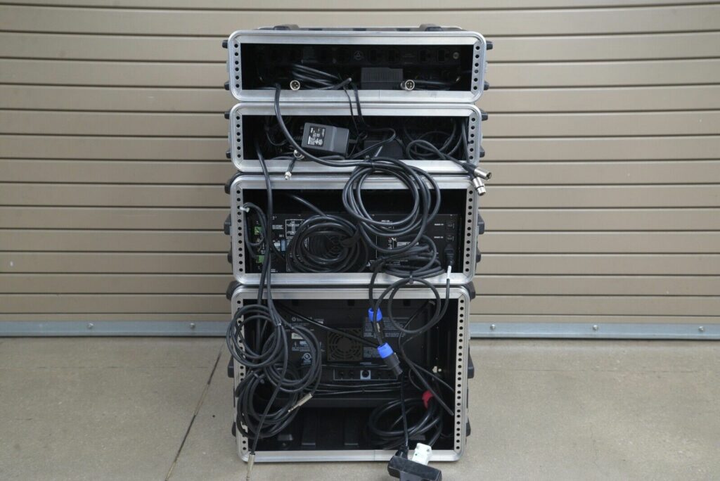 QSC ISA1350 Professional Amplifier & Shure BETA 87C Model ULX2-J1 ...