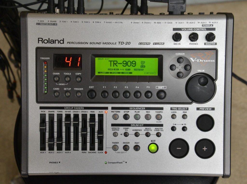 Roland V-Drums Electric Drum Set with TD-20 Percussion Sound Module ...