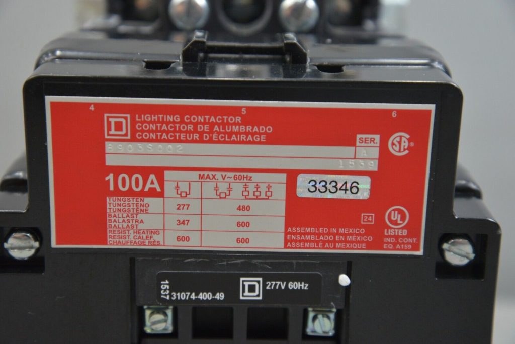 Schneider Square D 8903SQO2V04 Lighting Contactor SER. A – Rhino Trade LLC