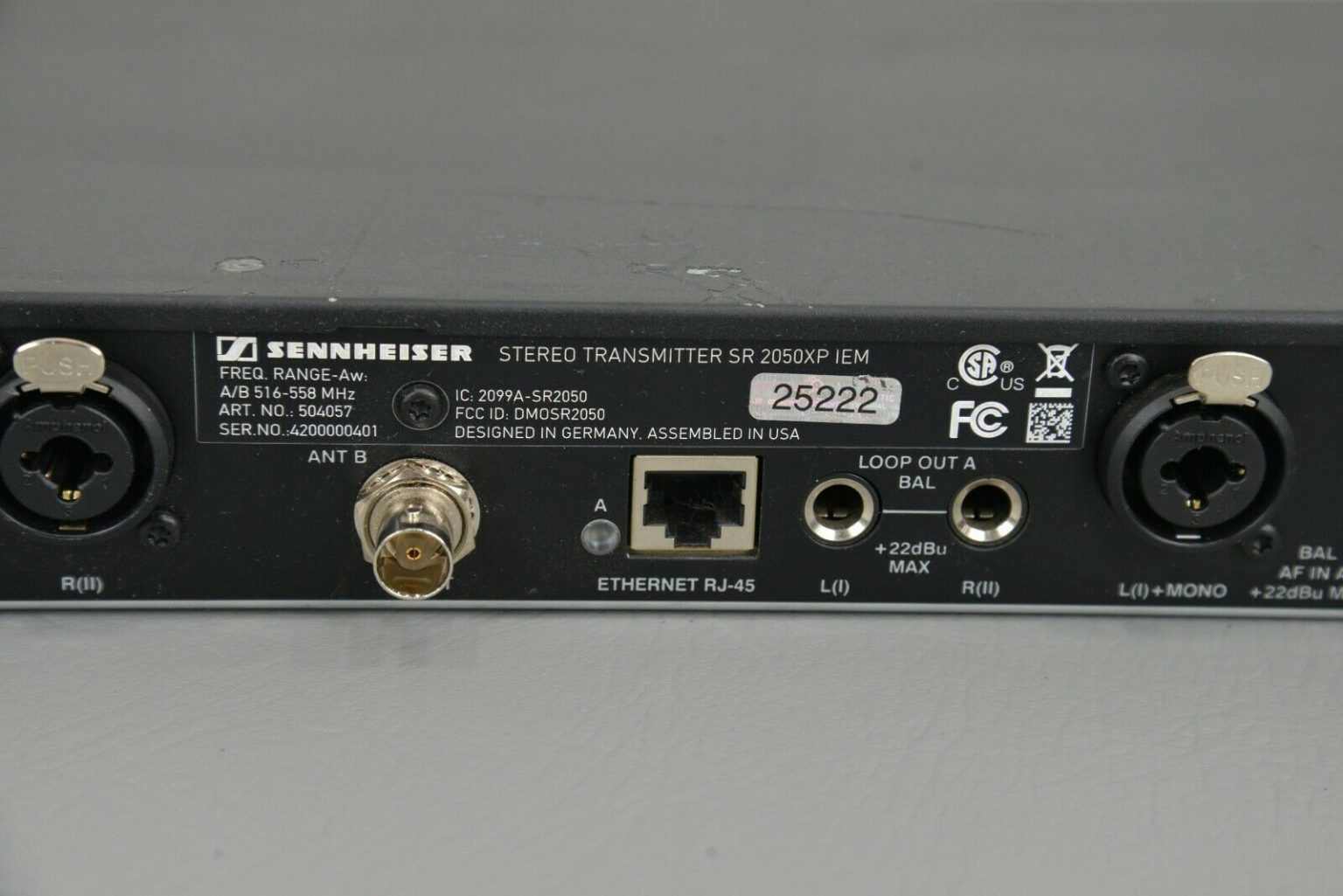 Sennheiser Stereo Transmitter SR 2050XP IEM w/ 3 Diversity Receiver EK 2000 IEM – Rhino Trade LLC